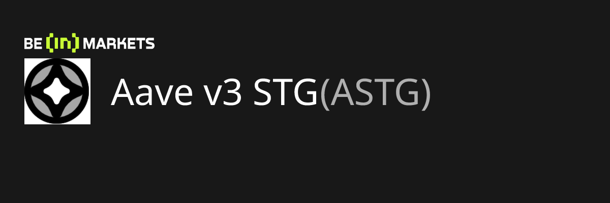 Aave v3 STG (ASTG) Price, MarketCap, Charts and Fundamentals Info - BeInCrypto