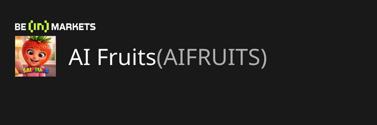 AI Fruits (AIFRUITS) Kurs, Marktkapitalisierung, Charts und ...