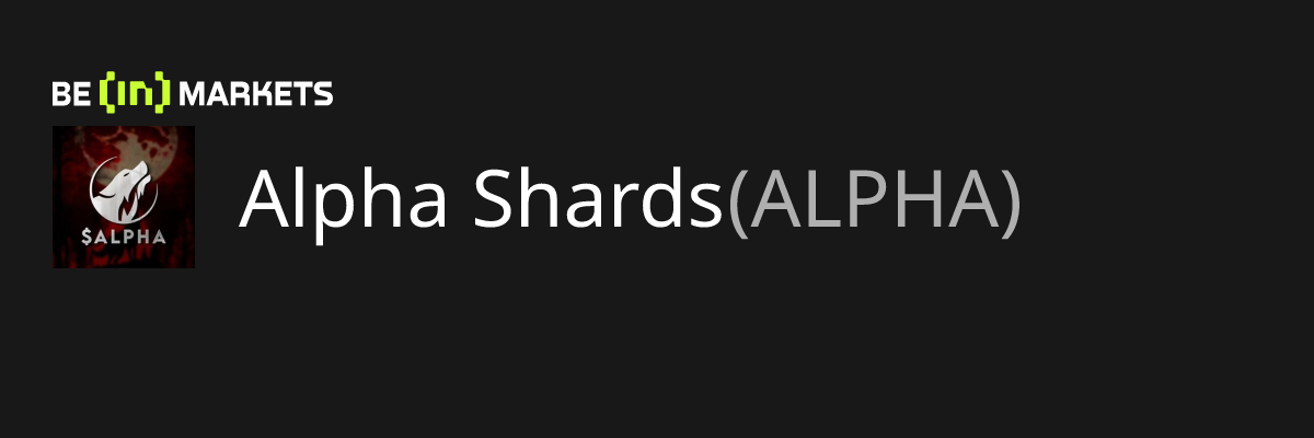 Alpha Shards (ALPHA) Price, MarketCap, Charts and Fundamentals Info ...