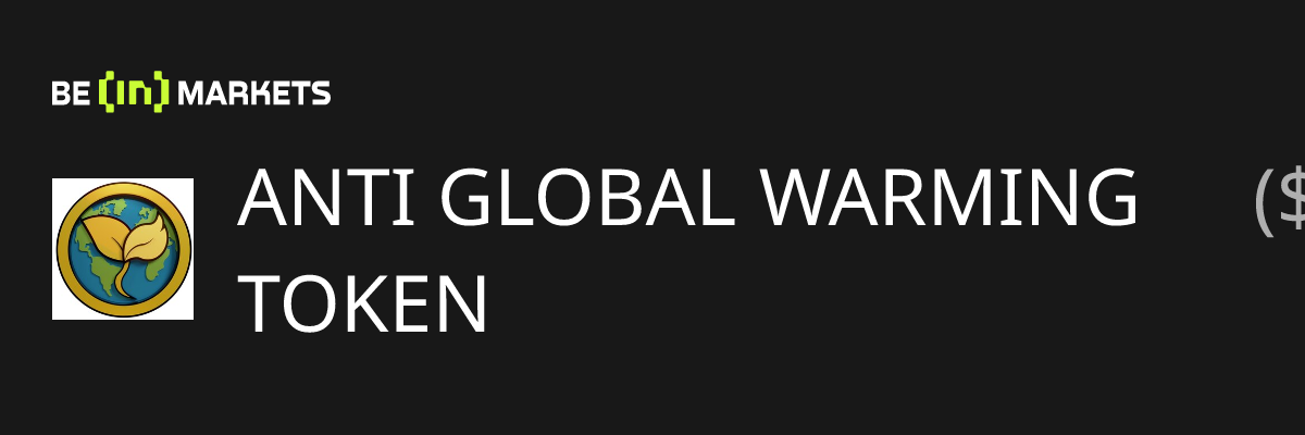 ANTI GLOBAL WARMING TOKEN ($AGW) Price, MarketCap, Charts and ...
