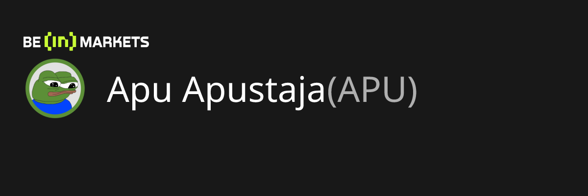 Apu Apustaja (APU) Harga, Kapitalisasi Pasar, Info Grafik dan ...