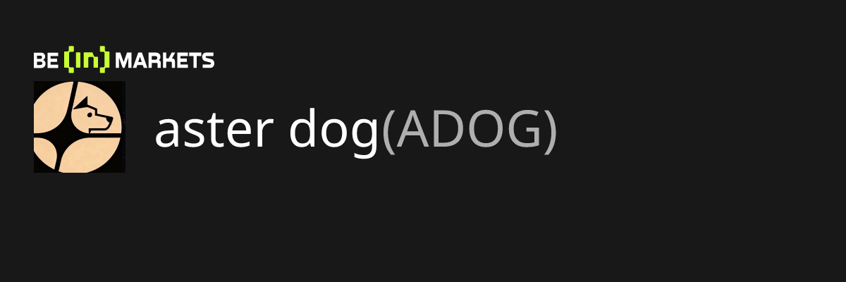 aster dog (ADOG) Harga, Kapitalisasi Pasar, Info Grafik dan Fundamental ...