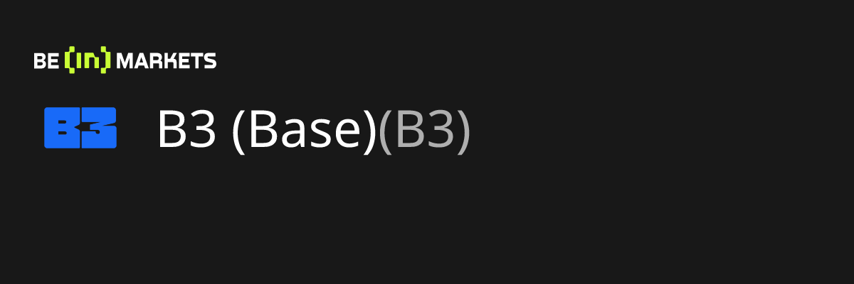 B3 (Base) (B3) Price, MarketCap, Charts and Fundamentals Info - BeInCrypto