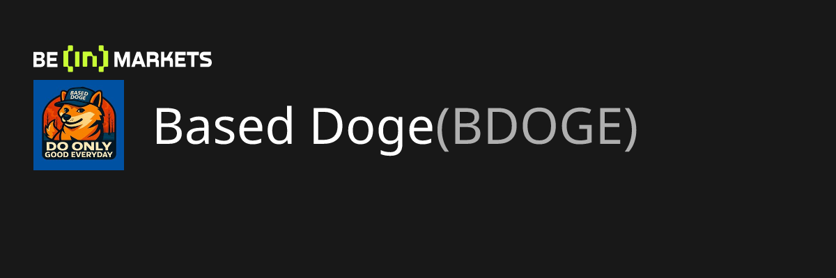 Based Doge (BDOGE) Price, MarketCap, Charts and Fundamentals Info - BeInCrypto