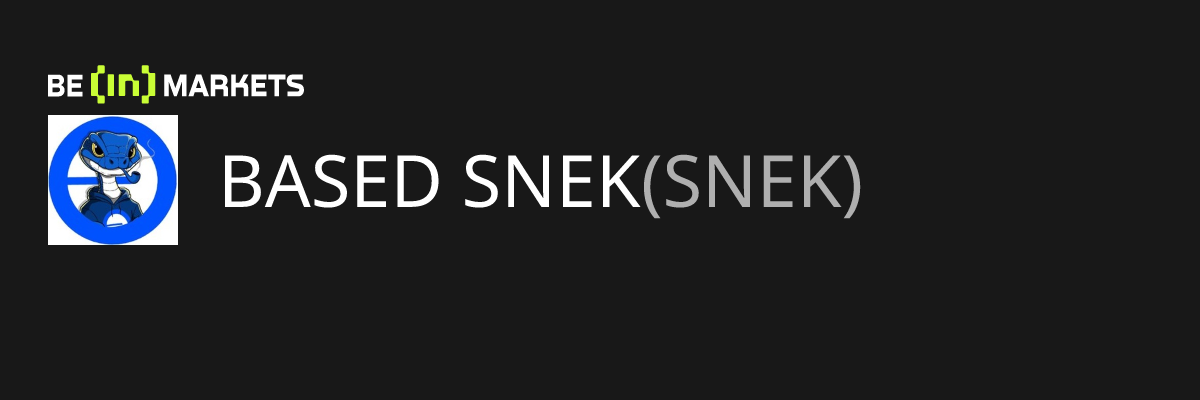 BASED SNEK (SNEK) información de precios, capitalización de mercado, gráficos y fundamentos ...