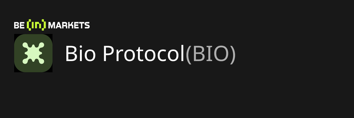 Bio Protocol (BIO) Fiyat, Piyasa Değeri, Grafikler ve Temel Bilgi - BeInCrypto