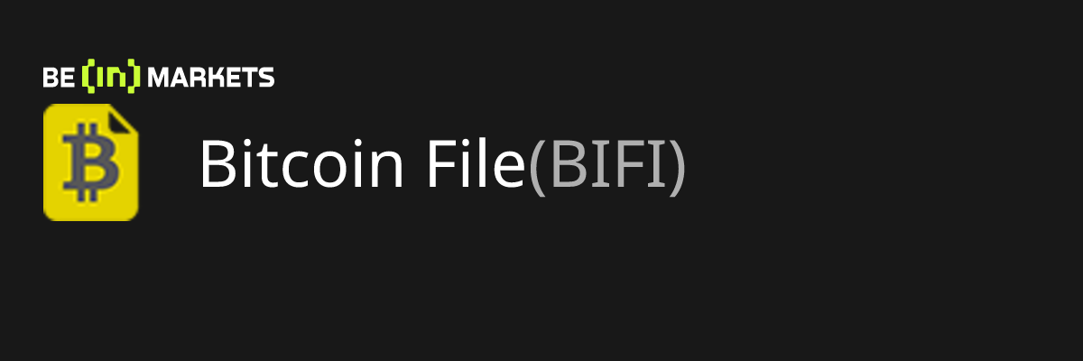 Bitcoin File (BIFI) Price, MarketCap, Charts and Fundamentals Info ...