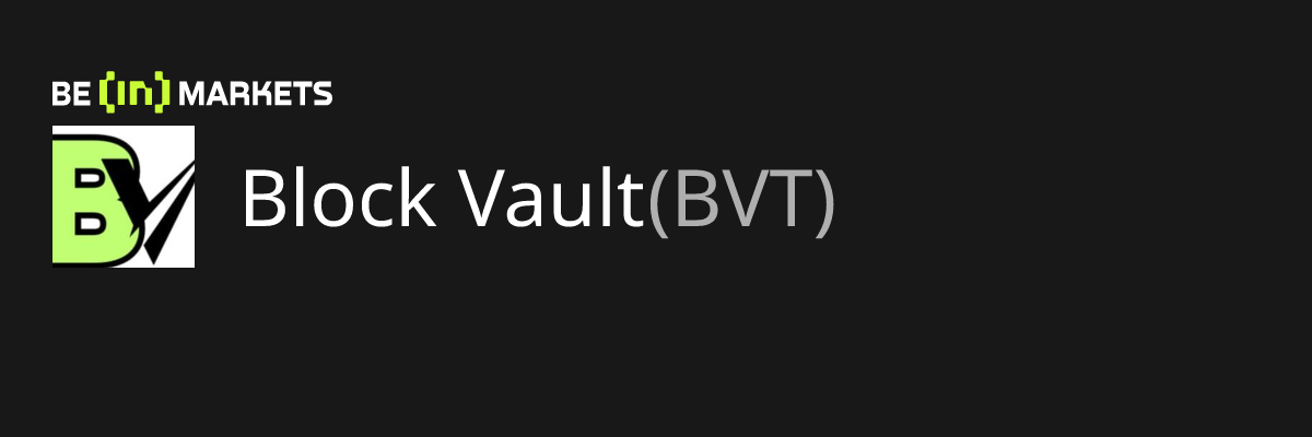 Block Vault (BVT) Price, MarketCap, Charts and Fundamentals Info ...