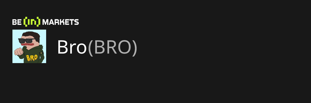 Bro (BRO) información de precios, capitalización de mercado, gráficos y ...
