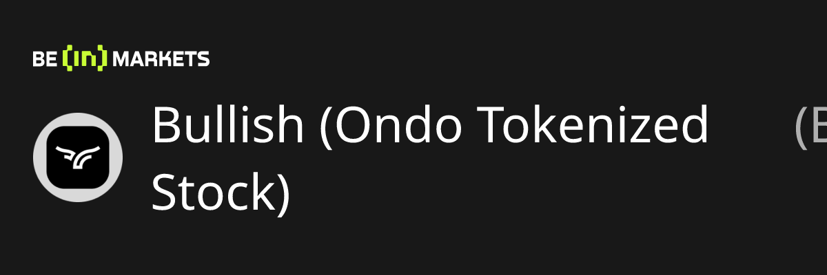 Bullish (Ondo Tokenized Stock) (BLSHON) Harga, Kapitalisasi Pasar, Info ...