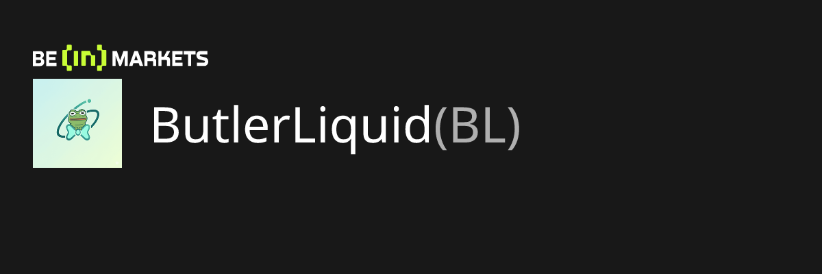 ButlerLiquid (BL) información de precios, capitalización de mercado ...