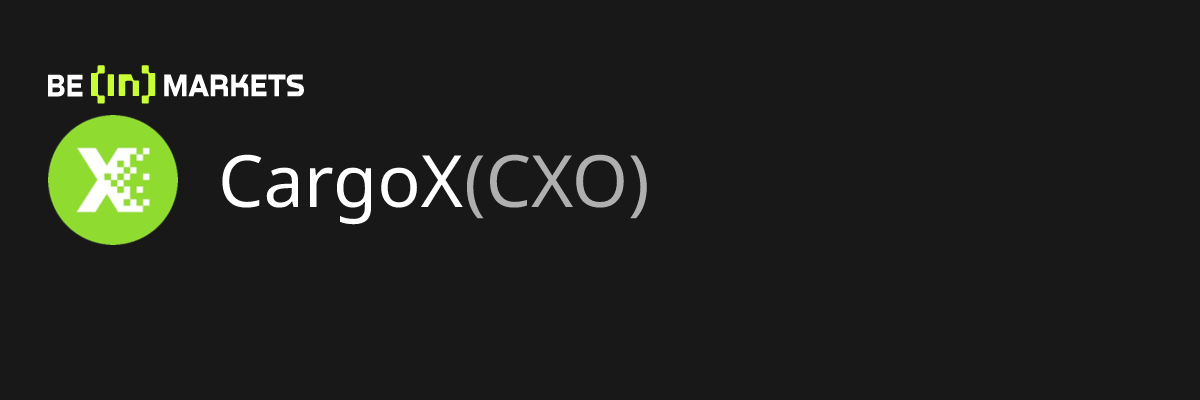 CargoX (CXO) Price, MarketCap, Charts and Fundamentals Info - BeInCrypto