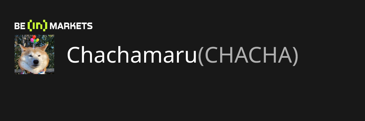 Chachamaru (CHACHA) información de precios, capitalización de mercado ...