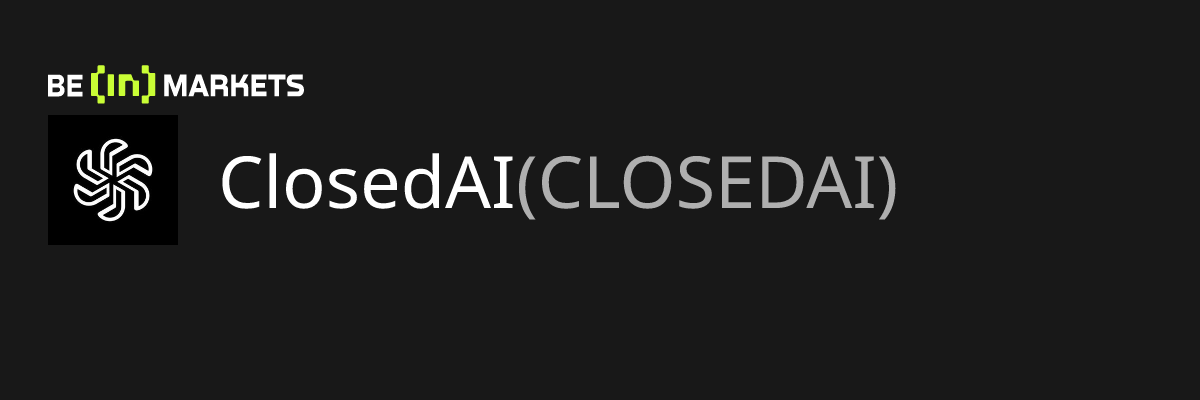 Cours du ClosedAI (CLOSEDAI) : Prix, Informations fondamentales ...