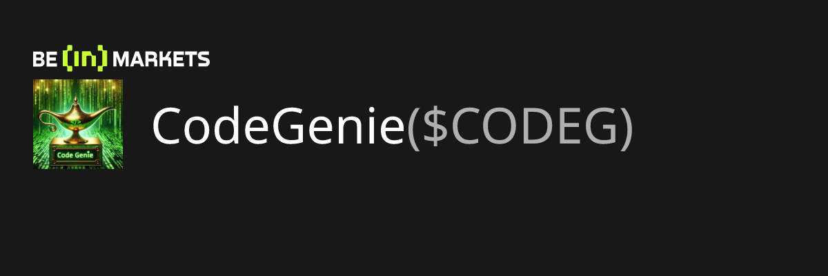 Cours du CodeGenie ($CODEG) : Prix, Informations fondamentales ...