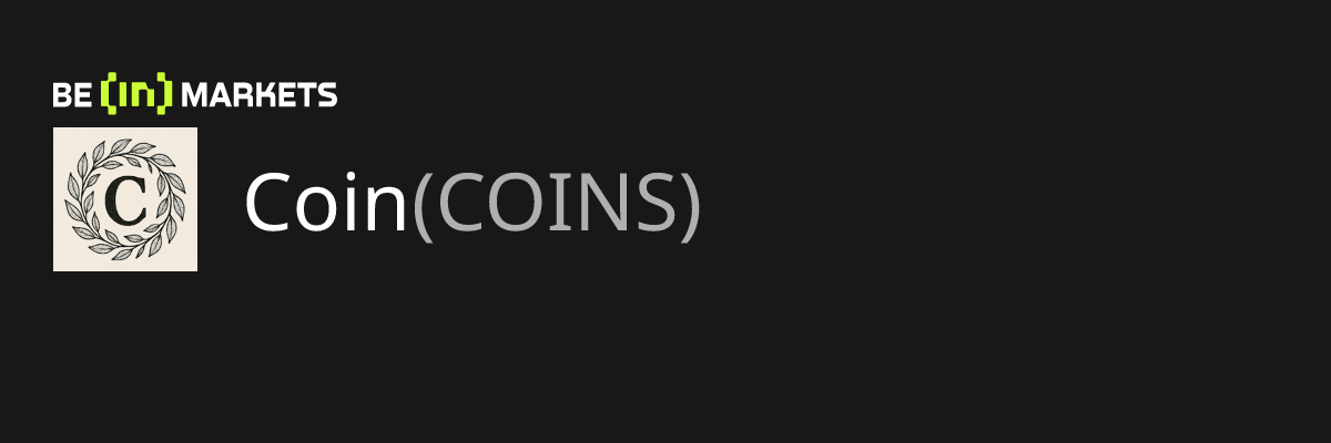 Coin (COINS) Price, MarketCap, Charts and Fundamentals Info - BeInCrypto
