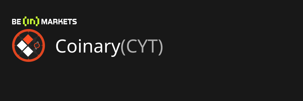 Coinary (CYT) información de precios, capitalización de mercado ...