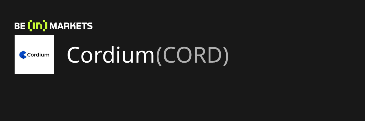 Cordium (CORD) Price, MarketCap, Charts and Fundamentals Info - BeInCrypto