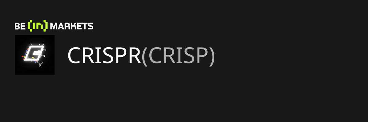 CRISPR (CRISP) Price, MarketCap, Charts and Fundamentals Info - BeInCrypto