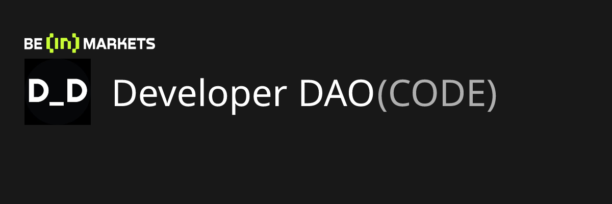 Developer Dao Code Price Marketcap Charts And Fundamentals Info