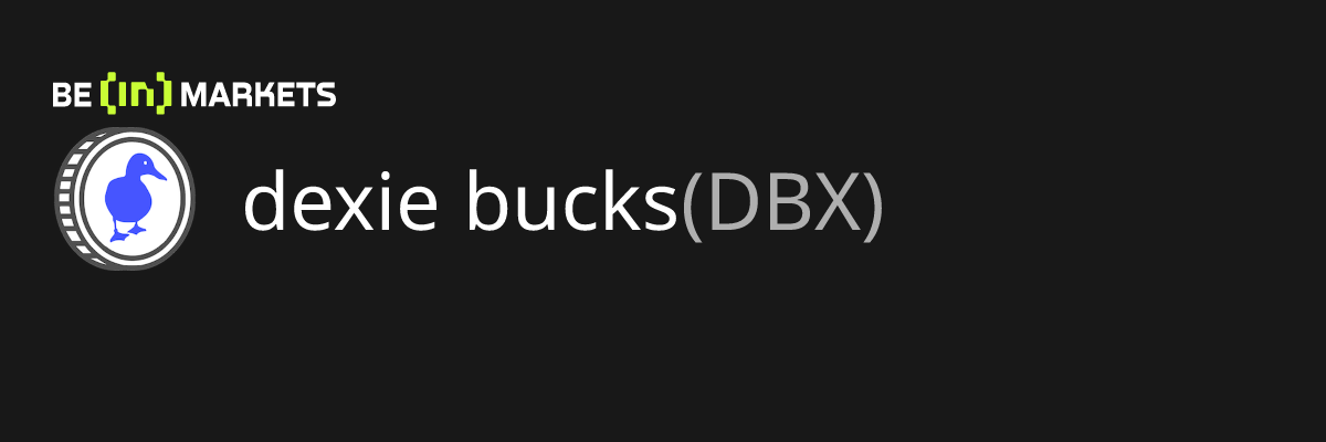 dexie bucks (DBX) información de precios, capitalización de mercado ...