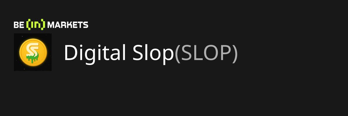 Digital Slop (SLOP) Informações sobre preço, MarketCap, gráficos e ...