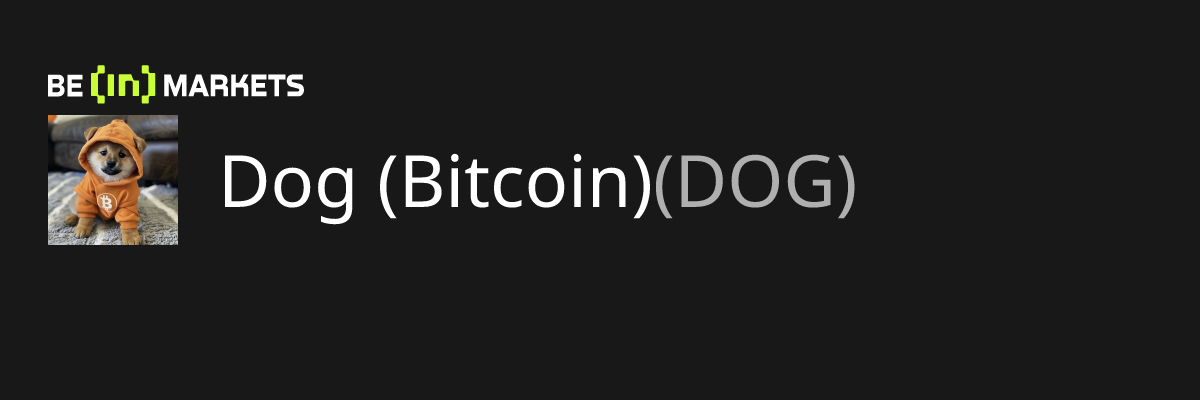 Dog (Bitcoin) (DOG) 가격, 마켓캡, 차트 및 펜더멘털 정보 - BeinCrypto Korea