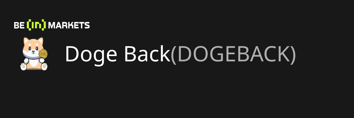 Doge Back (DOGEBACK) Price, MarketCap, Charts and Fundamentals Info ...