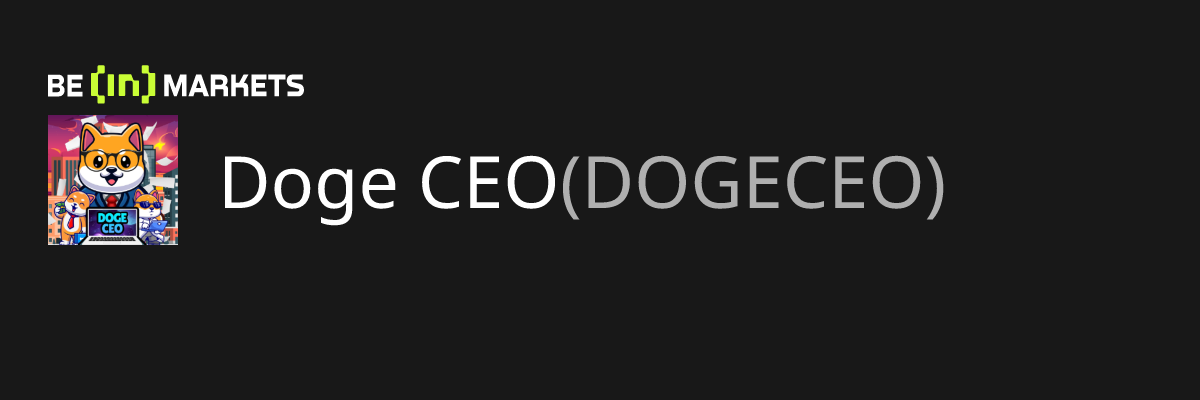 Doge CEO (DOGECEO) información de precios, capitalización de mercado ...