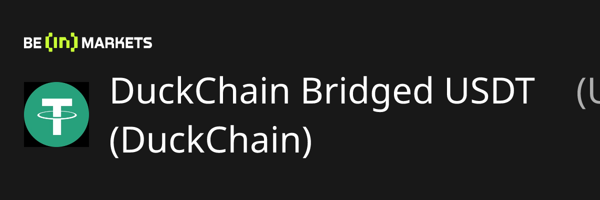 DuckChain Bridged USDT (DuckChain) (USDT) Harga, Kapitalisasi Pasar ...