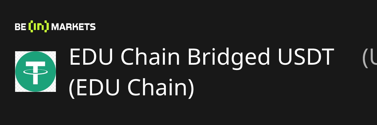 EDU Chain Bridged USDT (EDU Chain) (USDT) 가격, 마켓캡, 차트 및 펜더멘털 정보 ...