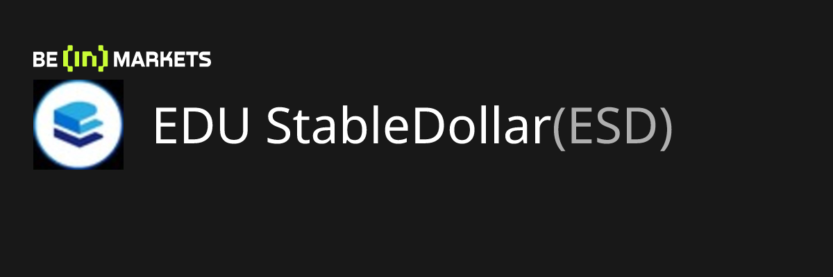 EDU StableDollar (ESD) Price, MarketCap, Charts and Fundamentals Info ...