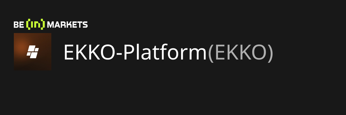 EKKO-Platform (EKKO) Price, MarketCap, Charts and Fundamentals Info - BeInCrypto