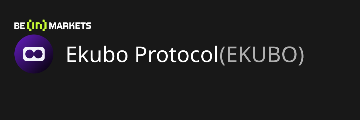 Ekubo Protocol (EKUBO) Price, MarketCap, Charts and Fundamentals Info - BeInCrypto