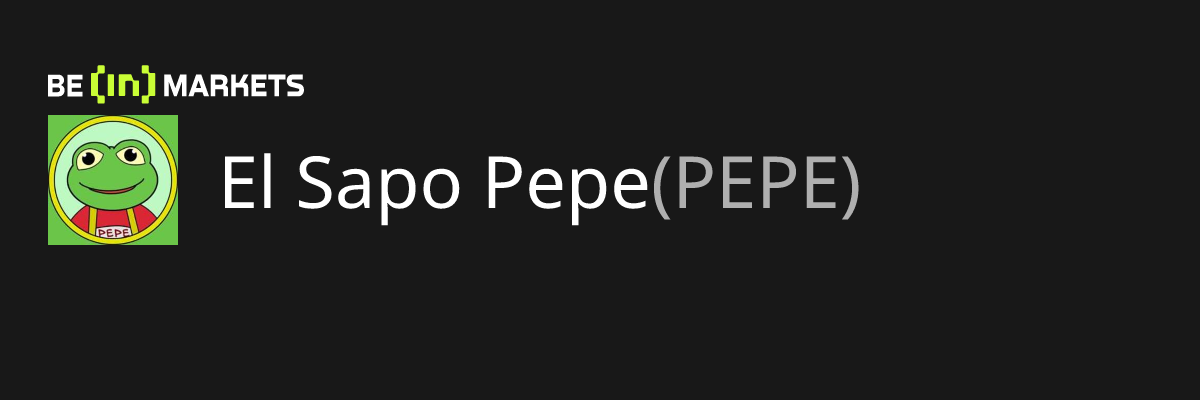 El Sapo Pepe (PEPE) 价格、市值、图表和基本面资讯 - BeInCrypto