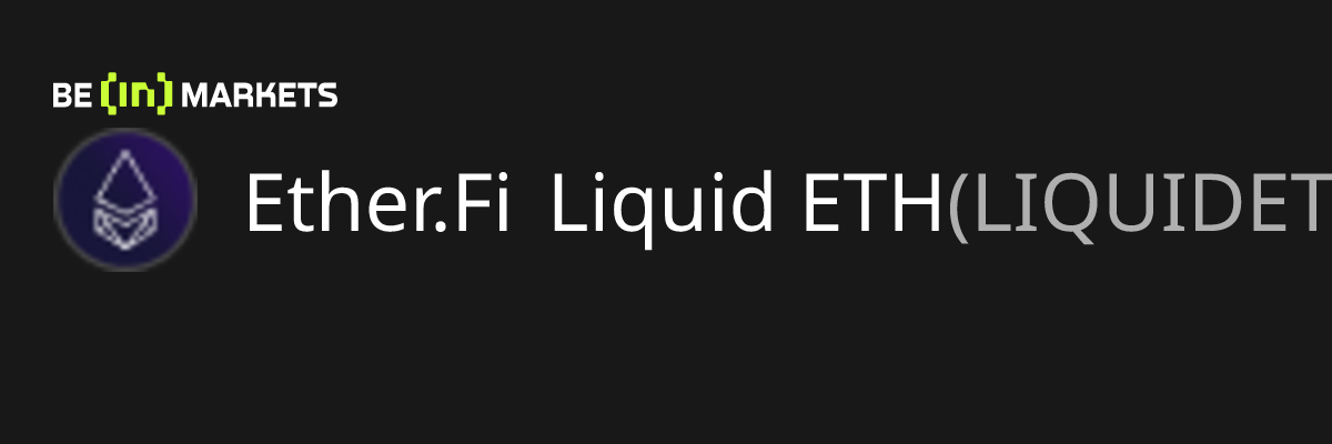 Ether.Fi Liquid ETH (LIQUIDETH) Price, MarketCap, Charts and ...