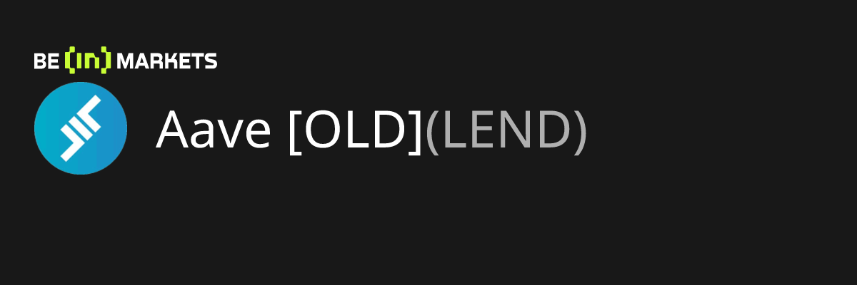 Aave [OLD] (LEND) Informações sobre preço, MarketCap, gráficos e ...