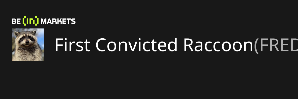 First Convicted Raccoon (FRED) Harga, Kapitalisasi Pasar, Info Grafik ...