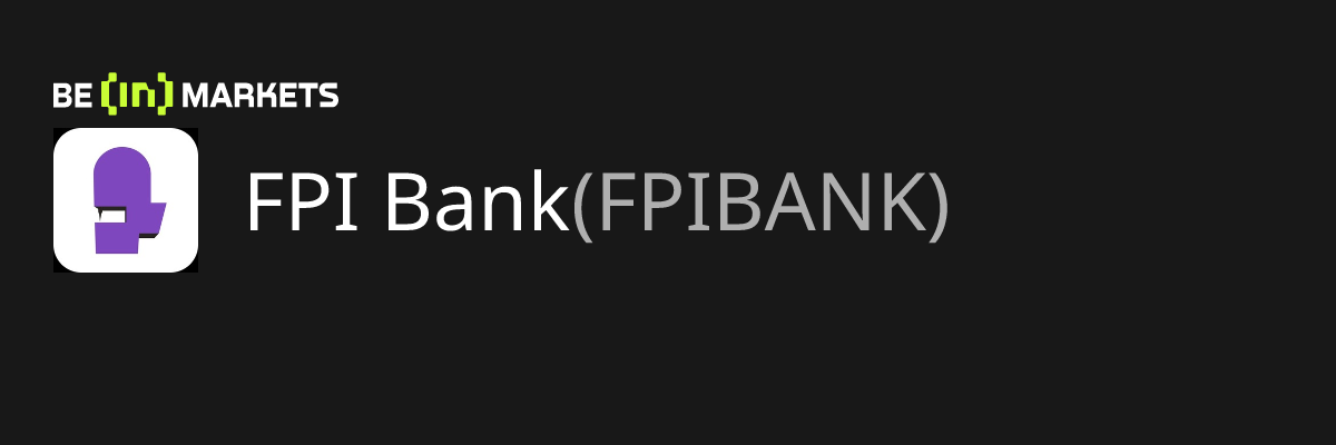 Курс FPI Bank (FPIBANK), рыночная капитализация, графики и ...