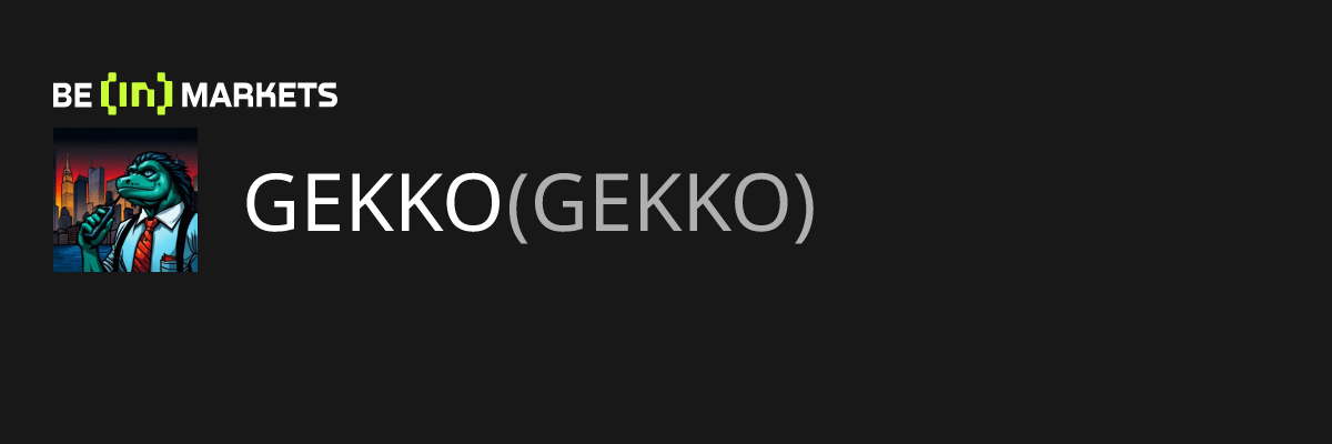GEKKO (GEKKO) Price, MarketCap, Charts and Fundamentals Info - BeInCrypto