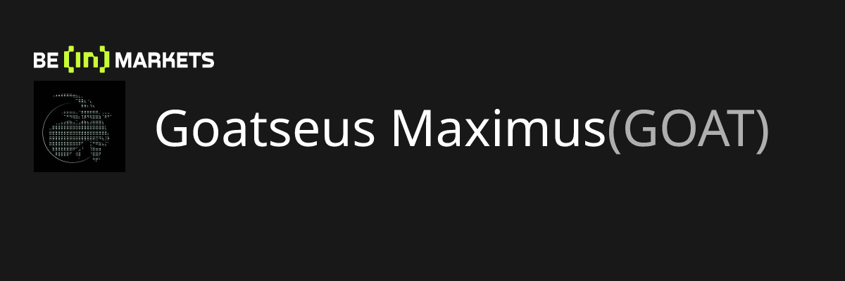 Goatseus Maximus (GOAT) Price, MarketCap, Charts and Fundamentals Info ...