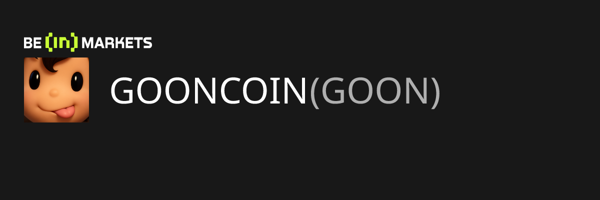 GOONCOIN (GOON) Price, MarketCap, Charts and Fundamentals Info - BeInCrypto