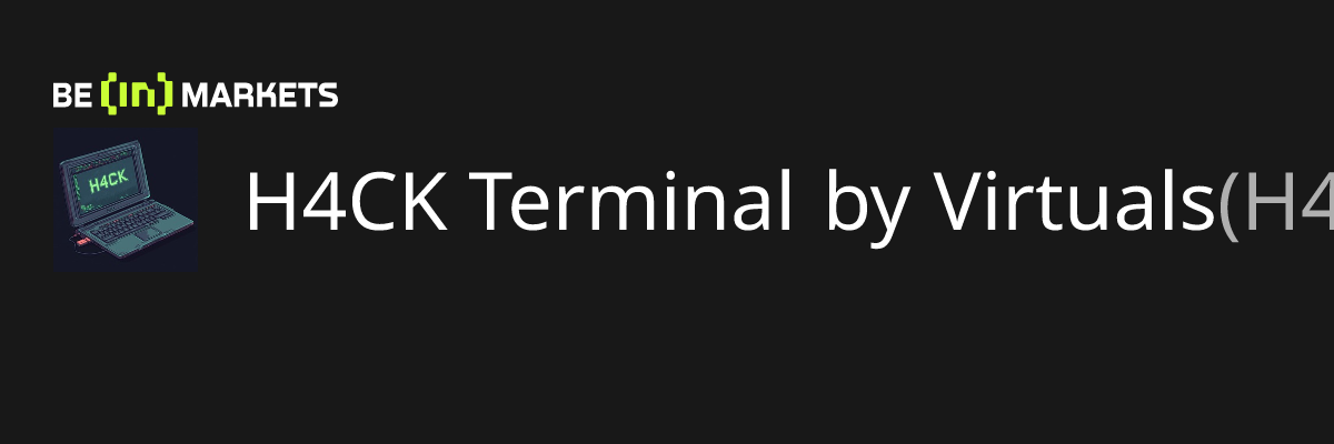 H4CK Terminal by Virtuals (H4CK) 価格, 時価総額, 図表およびファンダメンタルズ情報 - BeInCrypto Japan