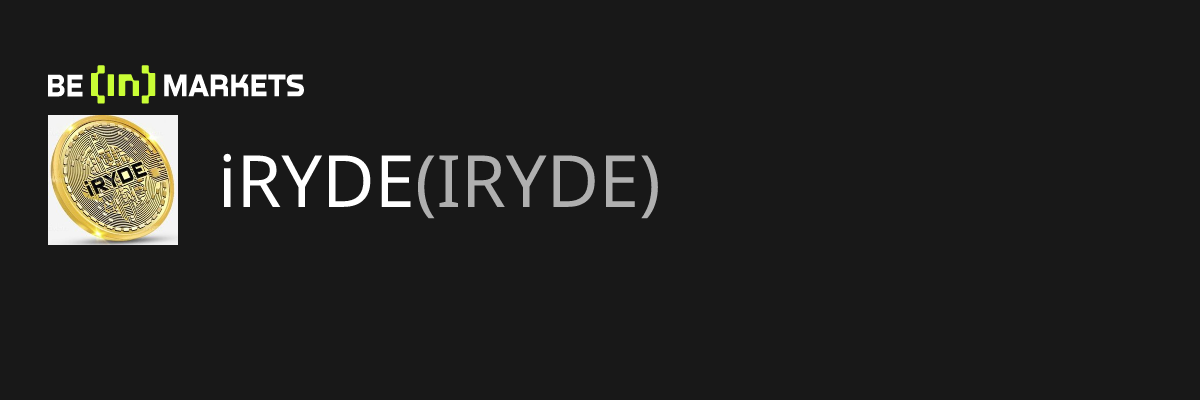 iRYDE (IRYDE) Kurs, Marktkapitalisierung, Charts und Fundamentalanalyse - BeInCrypto - Krypto News