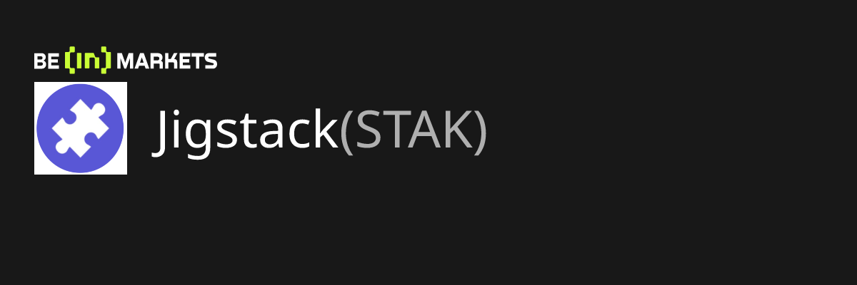 Jigstack (STAK) Price, MarketCap, Charts and Fundamentals Info - BeInCrypto