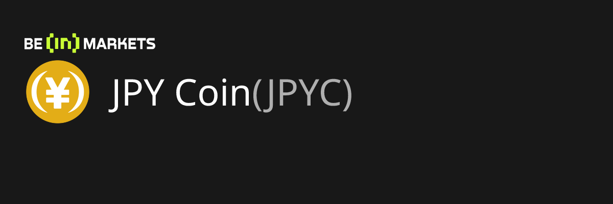 JPY Coin (JPYC) 価格, 時価総額, 図表およびファンダメンタルズ情報 - BeInCrypto Japan