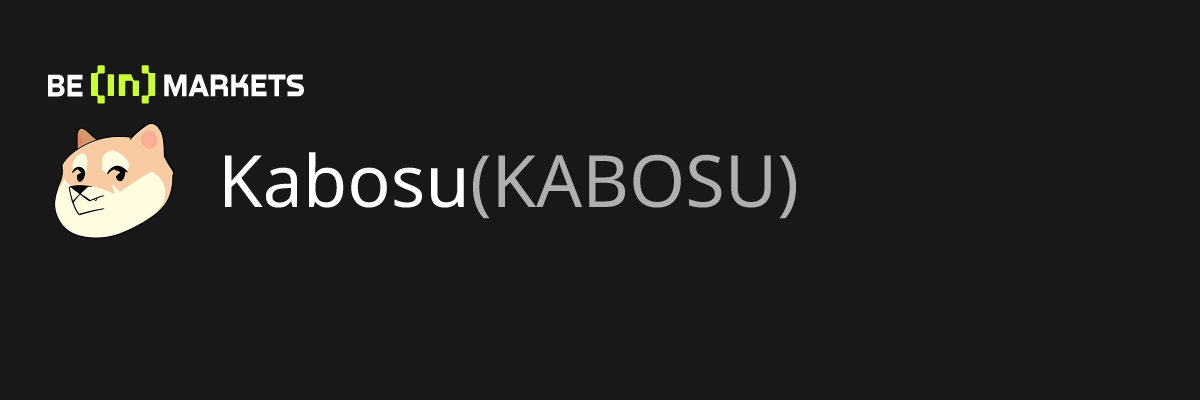 Kabosu (KABOSU) 價格、市值、圖表和基本面資訊 - BeInCrypto