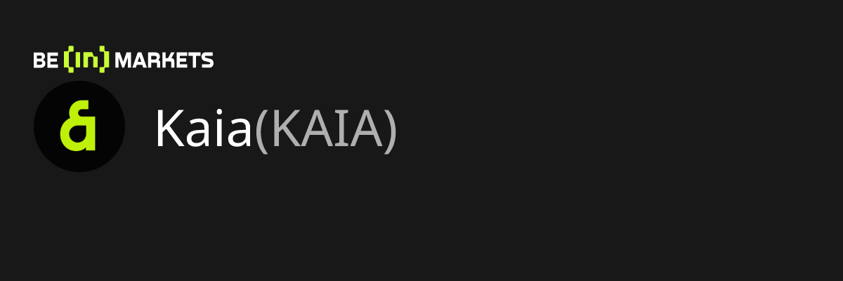 Kaia (KAIA) 가격, 마켓캡, 차트 및 펜더멘털 정보 - BeinCrypto Korea