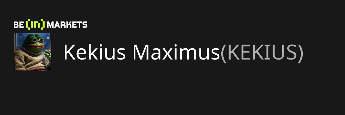 Kekius Maximus (KEKIUS) 価格, 時価総額, 図表およびファンダメンタルズ情報 - BeInCrypto Japan