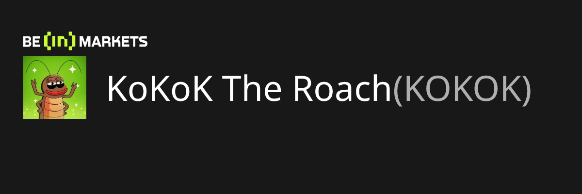 KoKoK The Roach (KOKOK) Informações sobre preço, MarketCap, gráficos e ...
